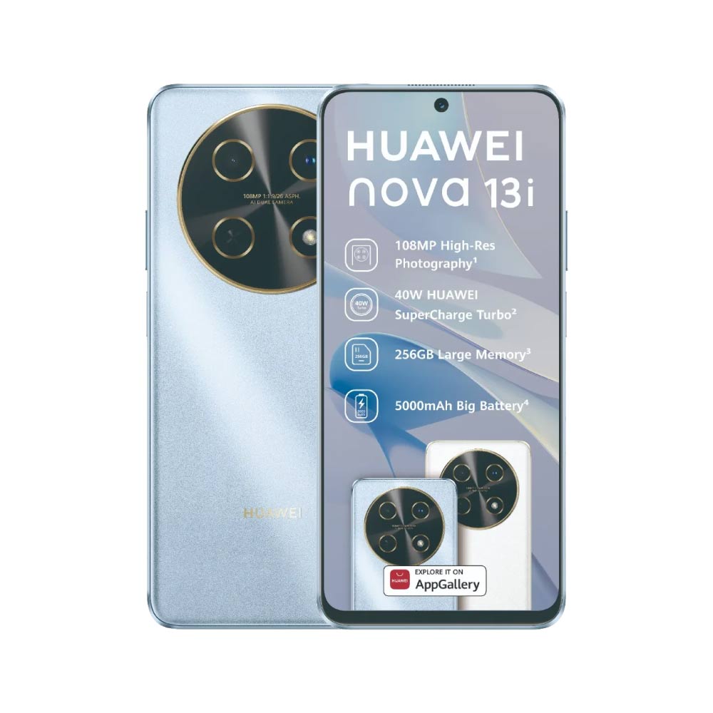 Buy Used Huawei Nova 13i 256GB Dual Sim Blue – Sealed - Warranty & Fast ...