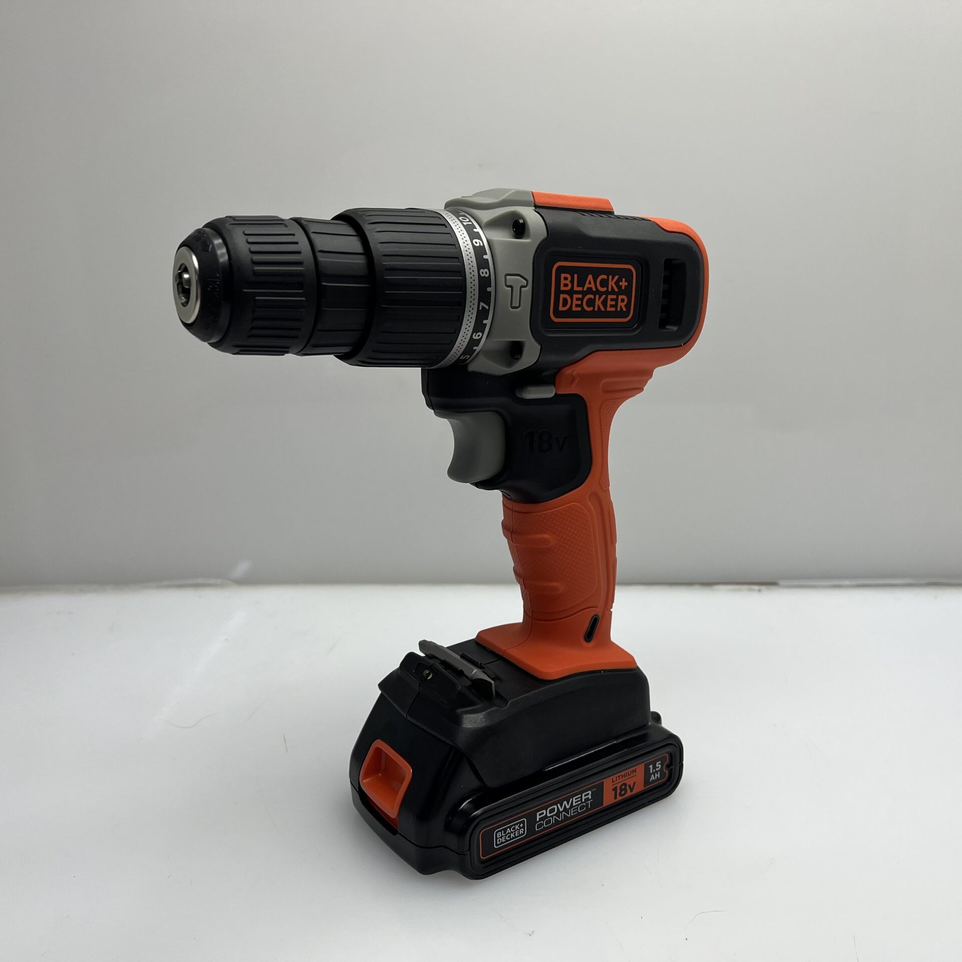 Black+Decker 18V 1.5AH Li-lon Battery Hammer Drill Orange + 14 Pic ...